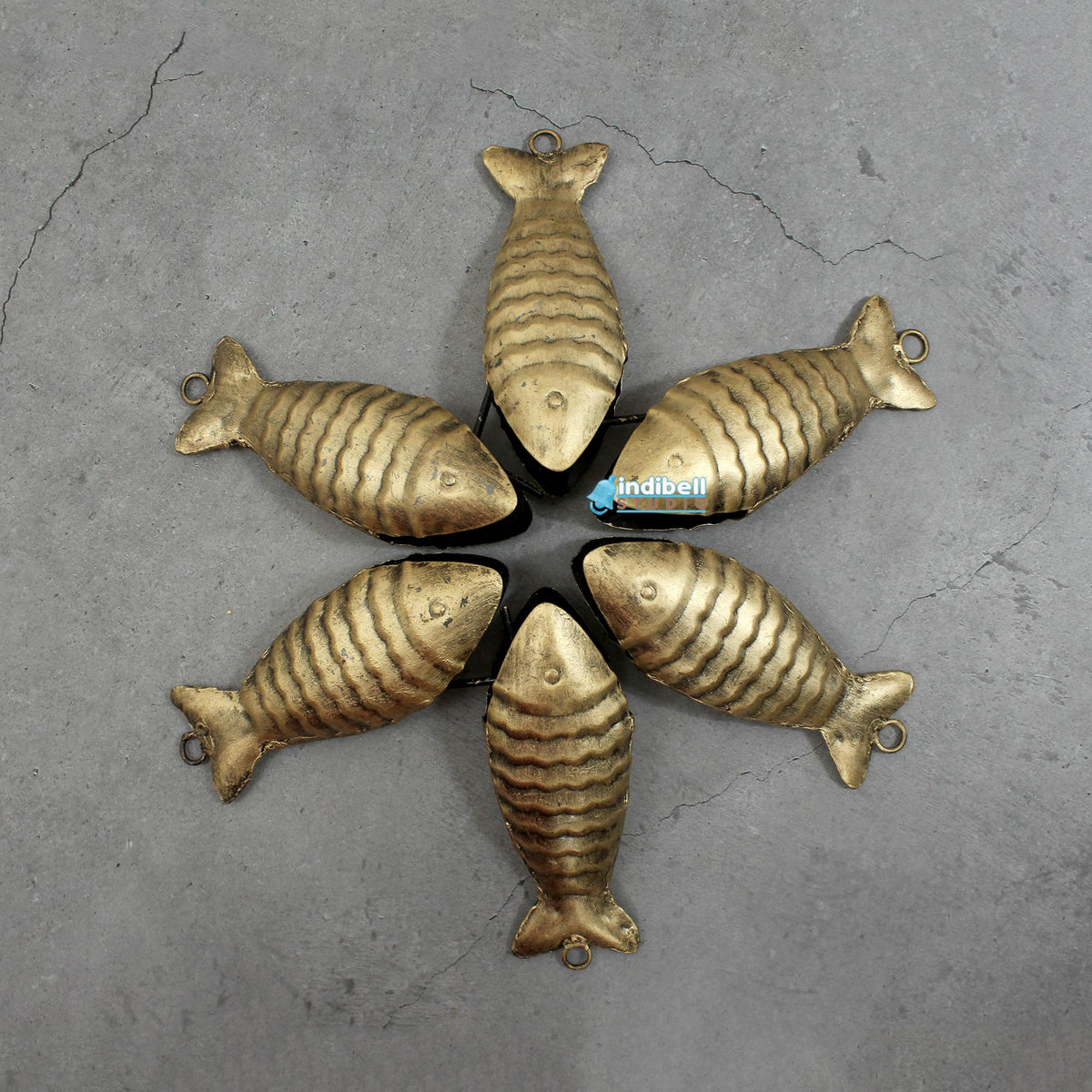 Rustic Fish Bells, Home Garden Outdoor Decor, Gift Bells, Handmade Pro