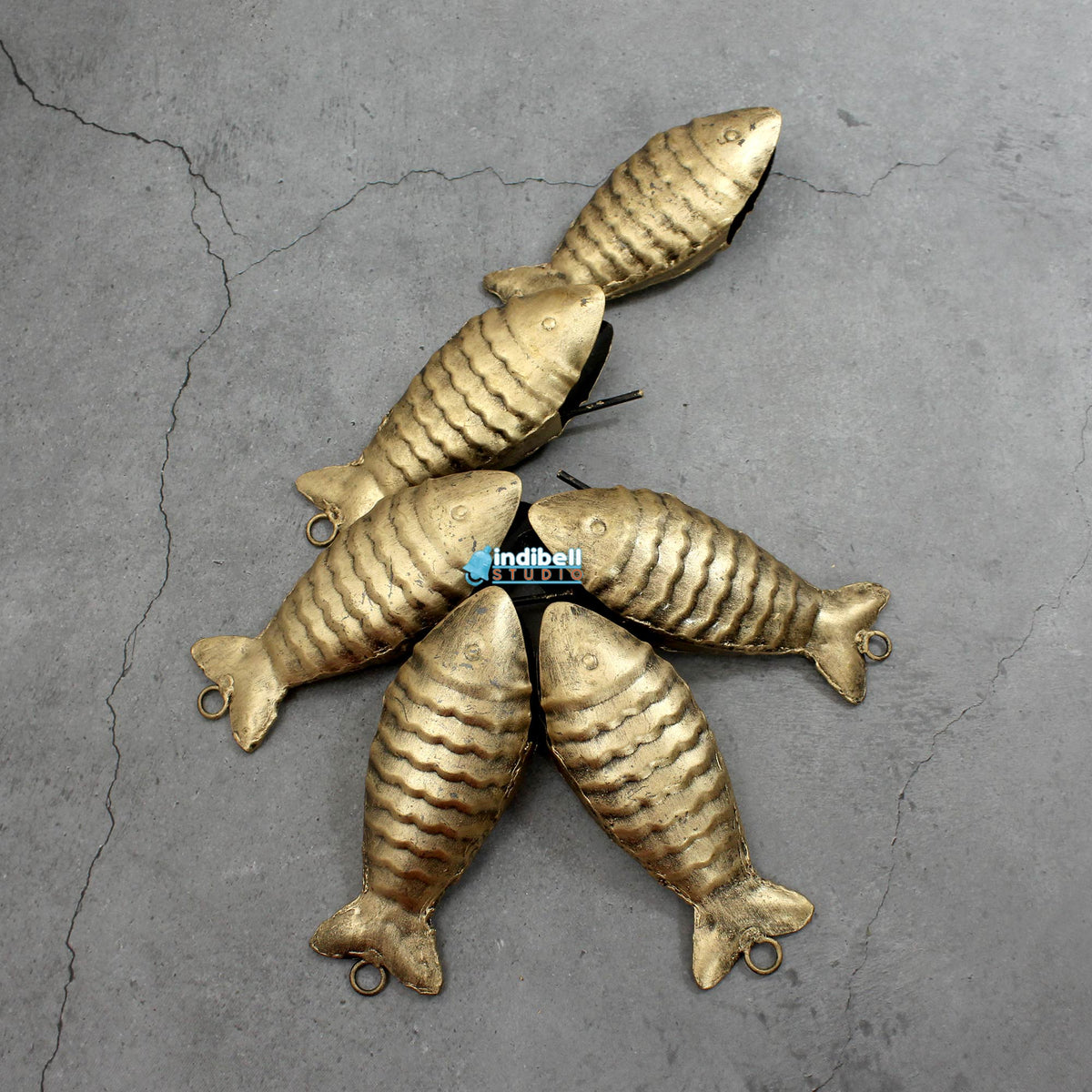 Rustic Fish Bells, Home Garden Outdoor Decor, Gift Bells, Handmade Pro