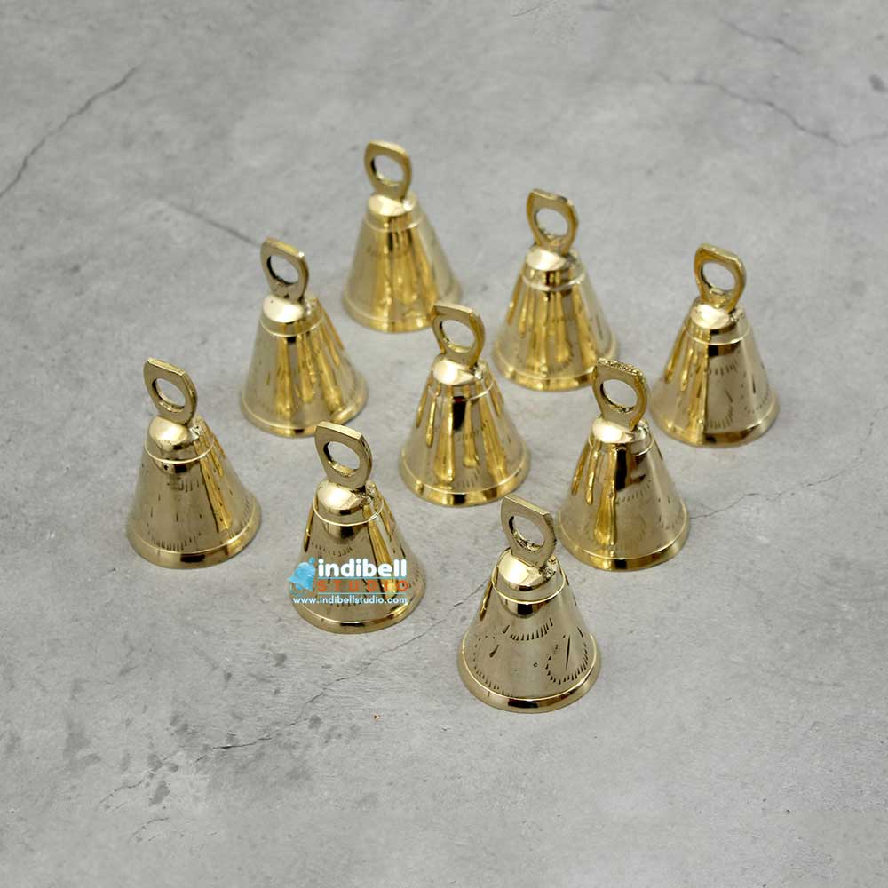 Large Vintage Style Sarana Brass Bells, Wedding Bells