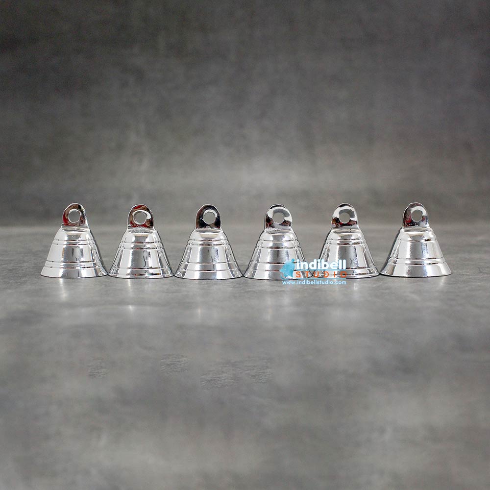 Stunning Silver Wedding Bells Giveaways Favors Gift, Brass Chromed Sma