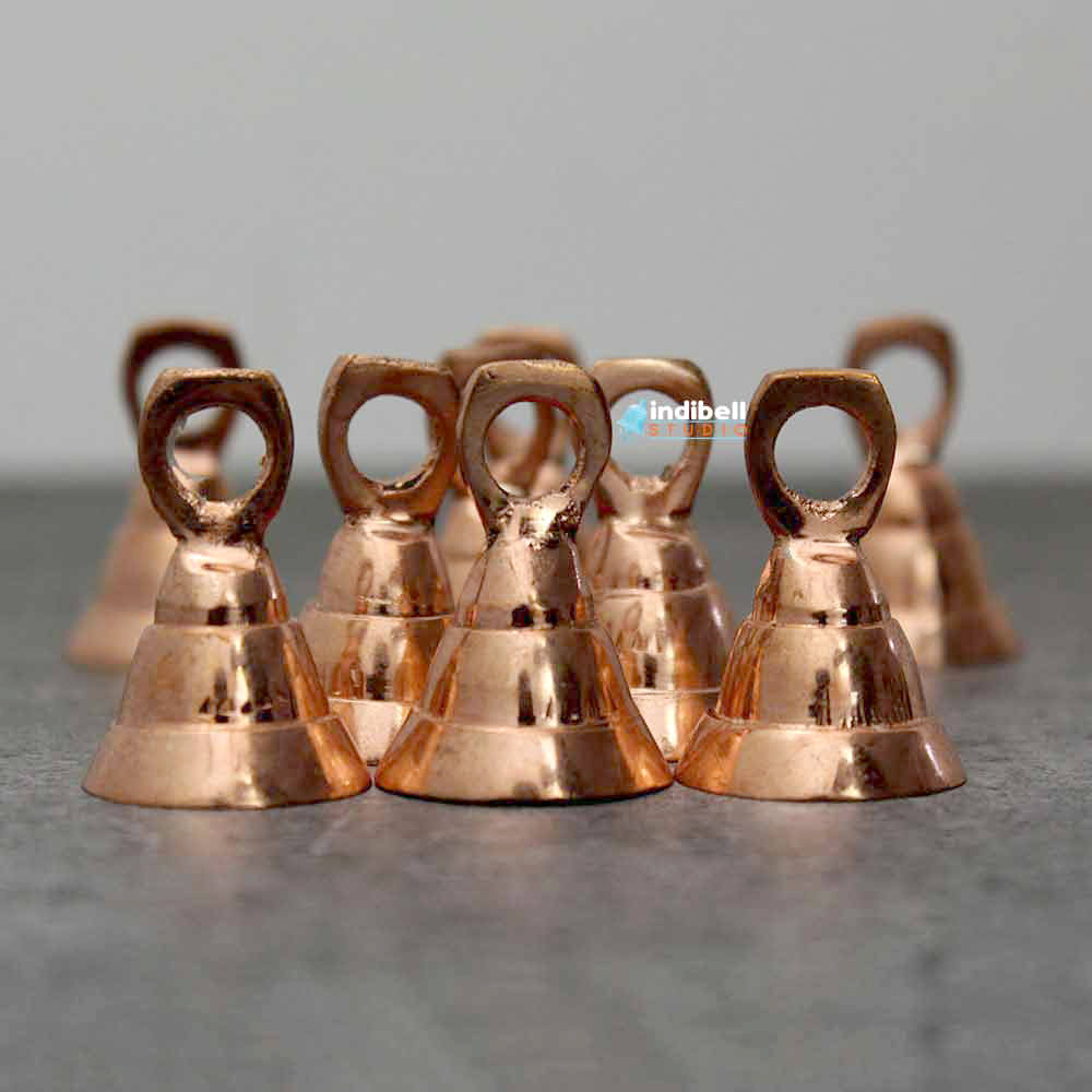 Small Indian Sarana Brass Bells Hanging Bells Jingle Bells 3 Layers Vi
