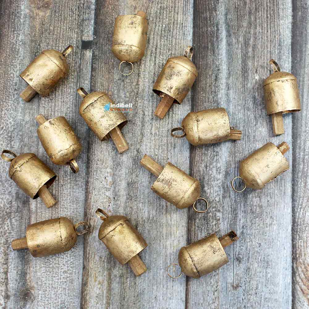 Rounded Top Oval Dome Rustic Cow Bells from India, 12 Pieces ...