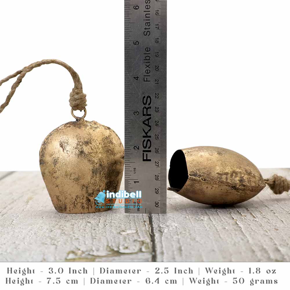 Rustic Semi Circle Mongolian Bells 3 Inch Cattle Bells for Decorative Use