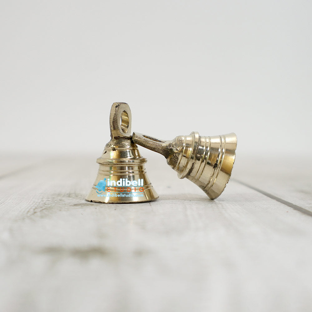 Tanjori Temple Bells, Small Re-vibrance Brass Decorative Hanging Bells