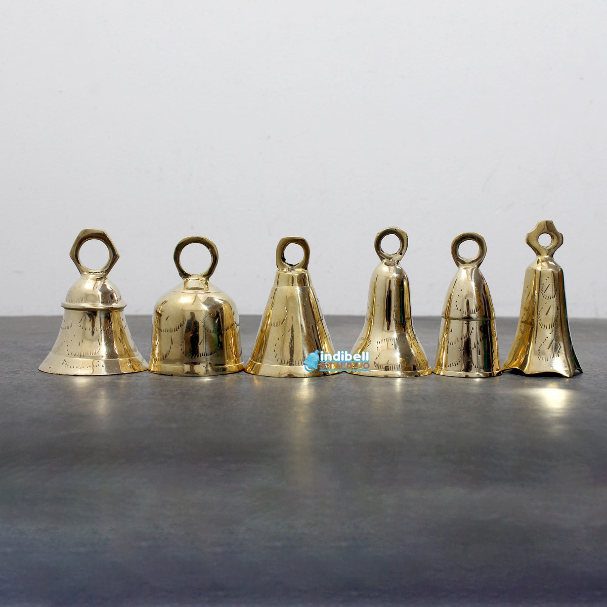 Large Brass Temple Altar Bells, Solid Loud Handmade Brass Bells from I