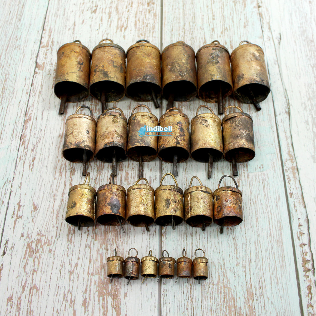 Wind Chime Mix Assorted Cow Bells, Handmade Cylindrical Bells Combinat