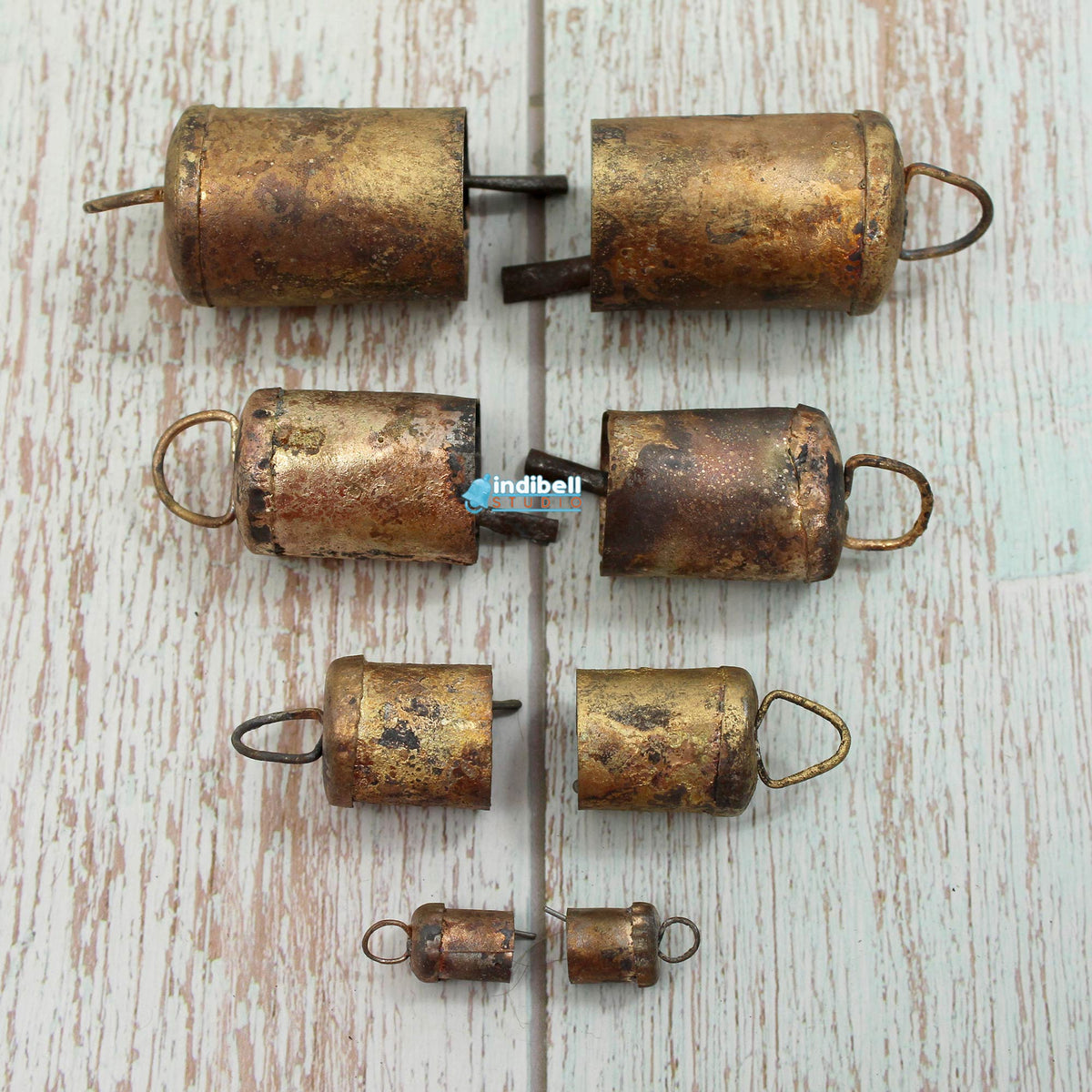 Wind Chime Mix Assorted Cow Bells, Handmade Cylindrical Bells Combinat